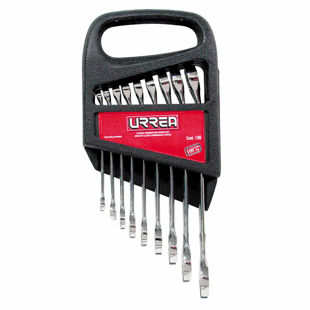 Juego de llaves combinadas pulido espejo en pulgadas, 12 puntas, 9 pz – Distribuidora Herrera