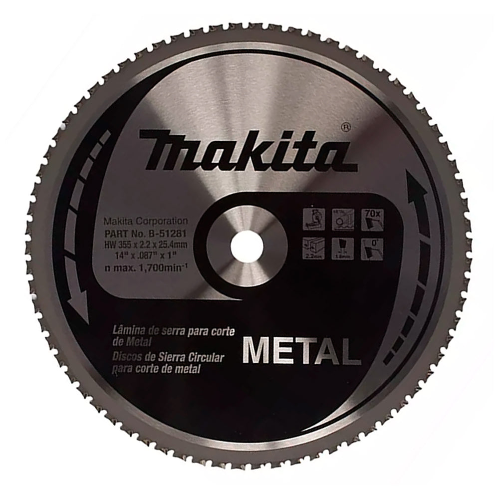 SIERRA CIRCULAR 14"X1"X70TH PARA METAL ( – Distribuidora Herrera