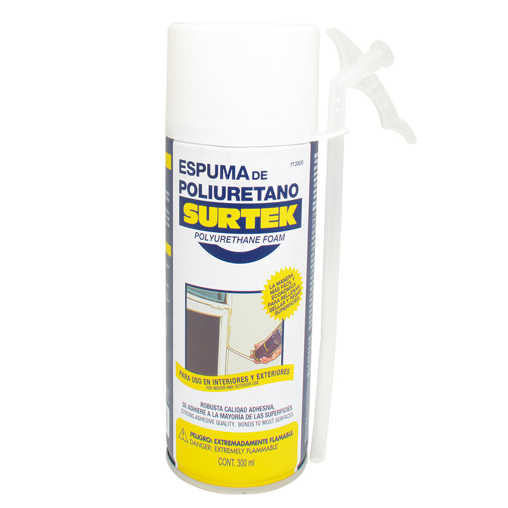 Espuma de poliuretano 300 ml Surtek 113500 – Distribuidora Herrera