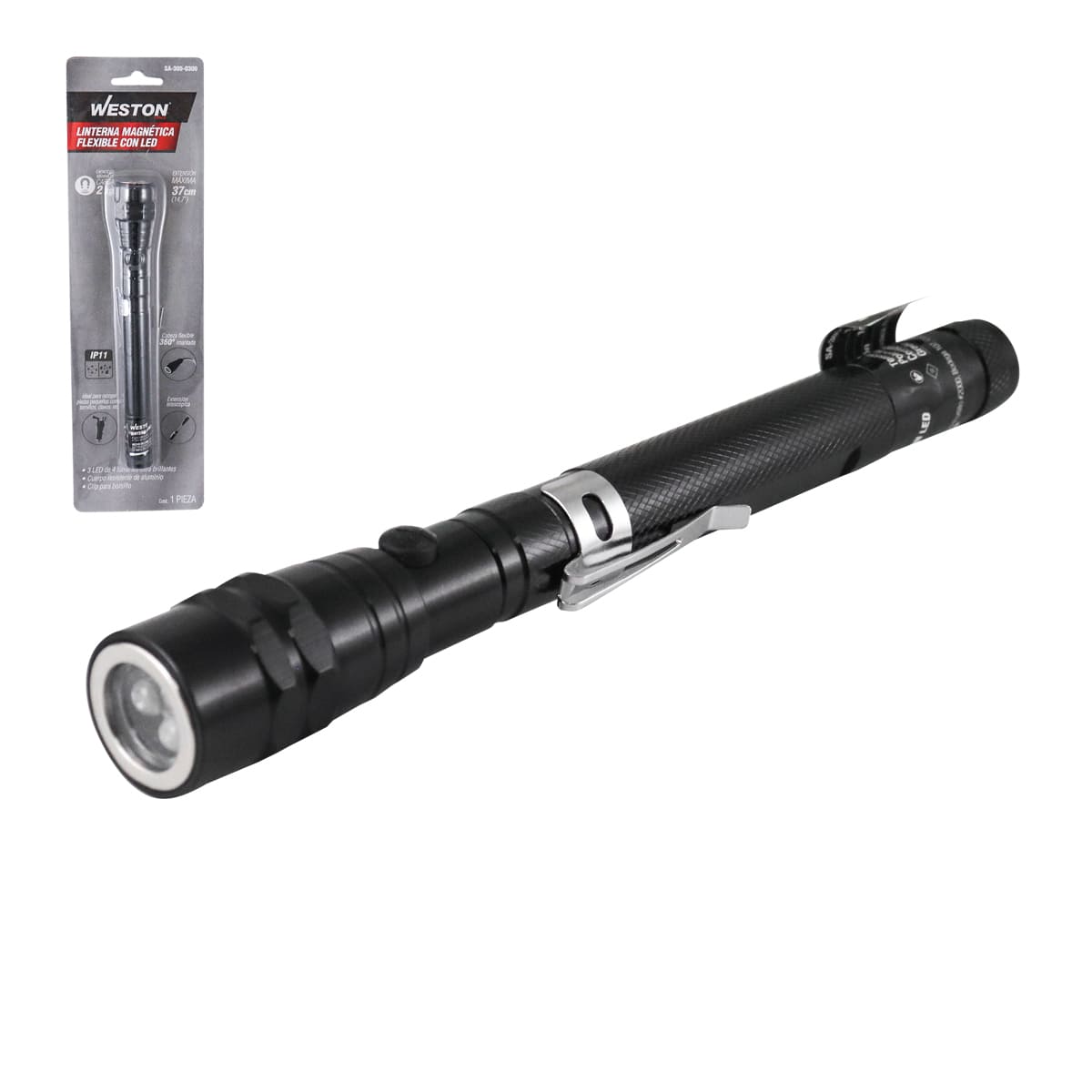 LINTERNA MAGNETICA FLEXIBLE LED, WESTON – Distribuidora Herrera