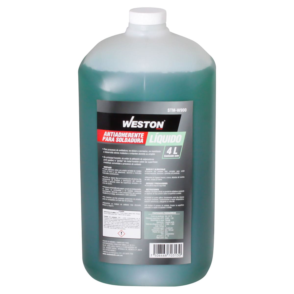 ANTI SPATTER LÍQUIDO 4 LITROS, WESTON – Distribuidora Herrera